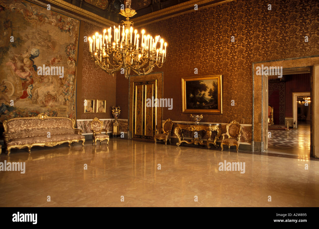 Interior of Palazzo Reale Stock Photo - Alamy