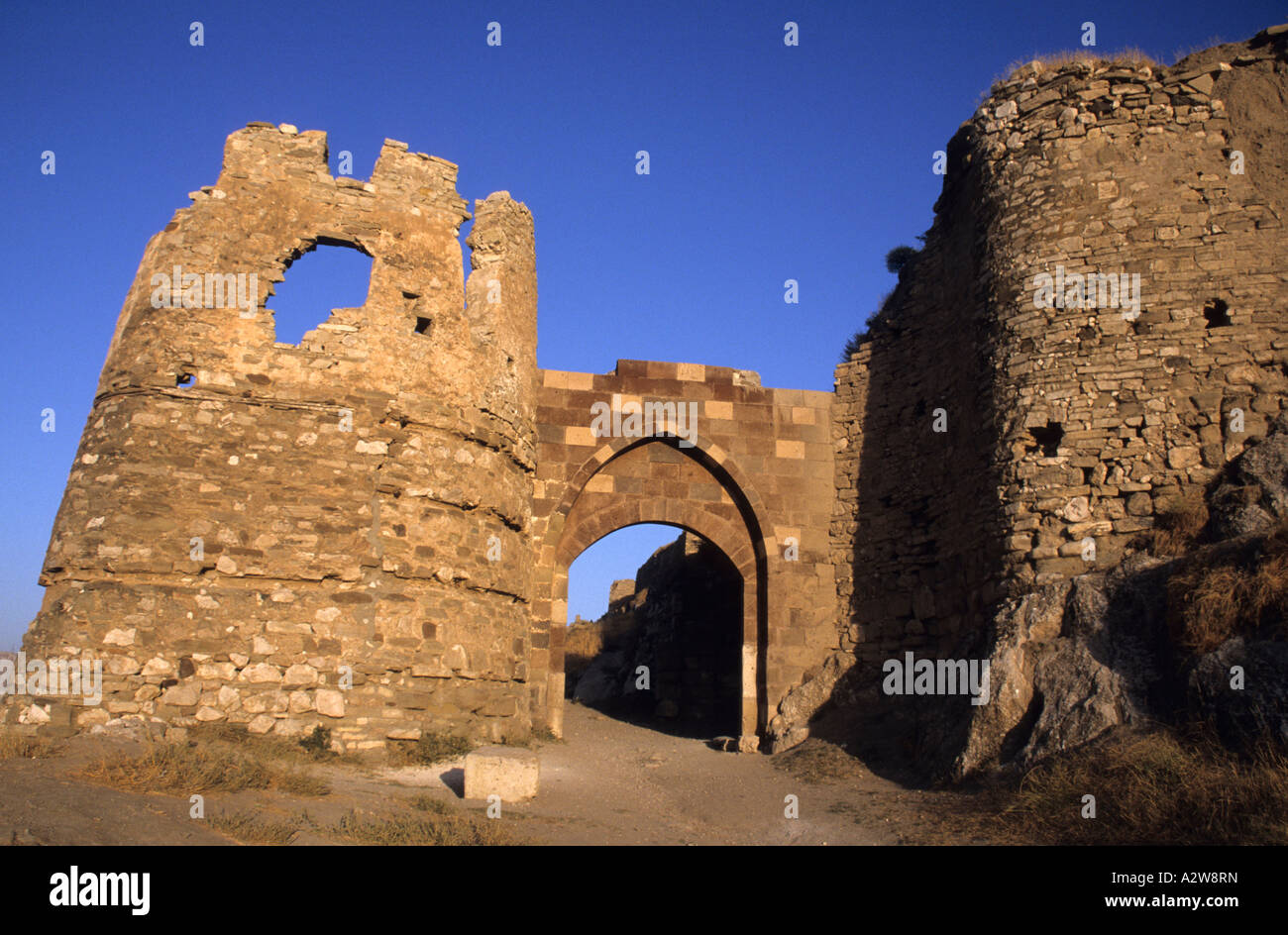 Turkey Local Caption Urartian Castle at Lake Van Stock Photo - Alamy
