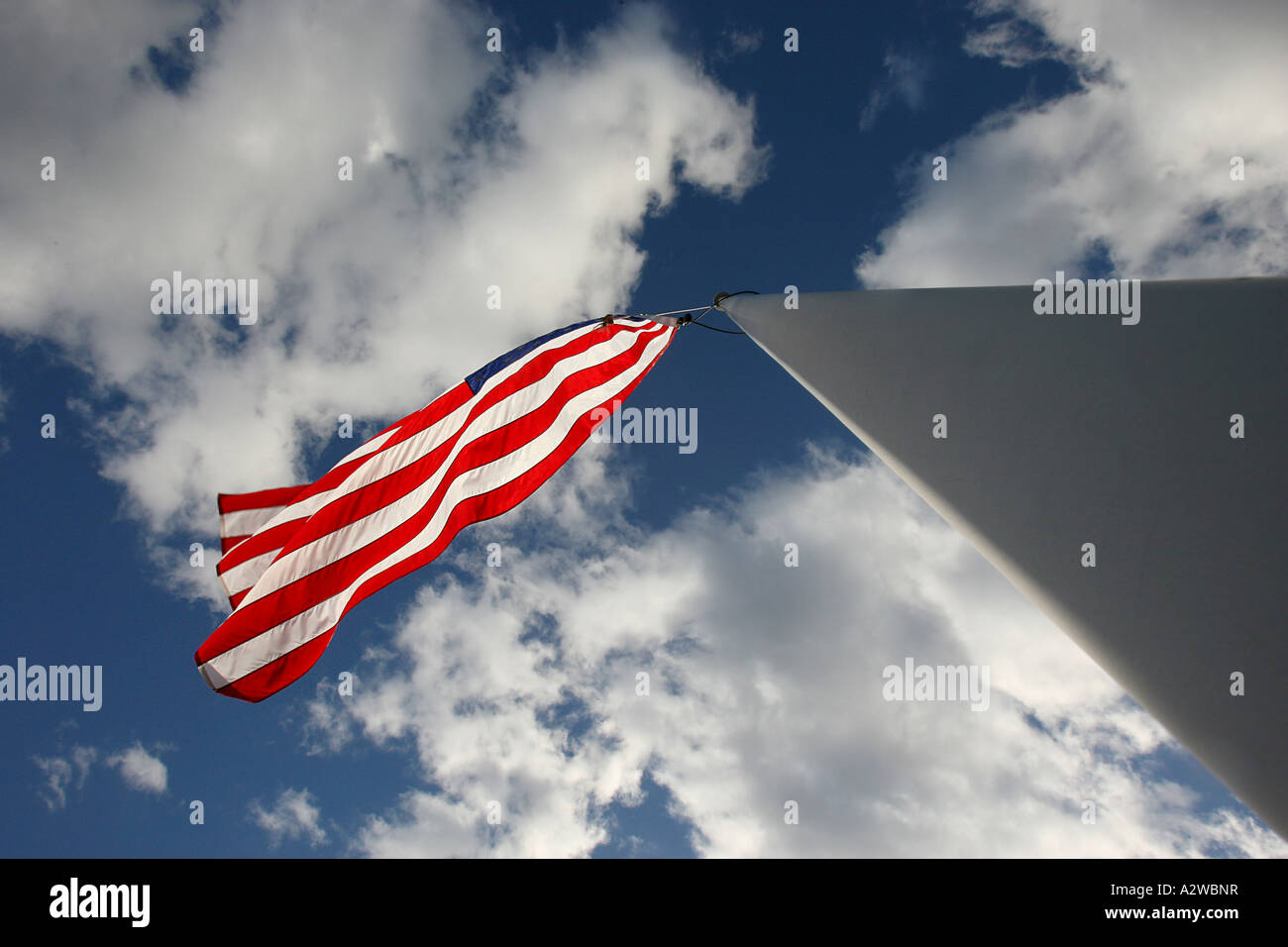 An America flag flies Stock Photo - Alamy
