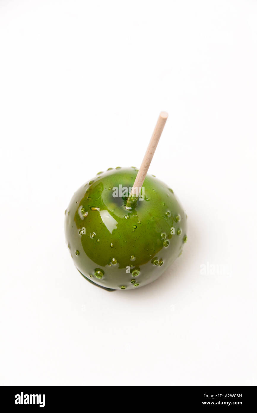 green candied apple - green Candy Apples Stock Photo - Alamy