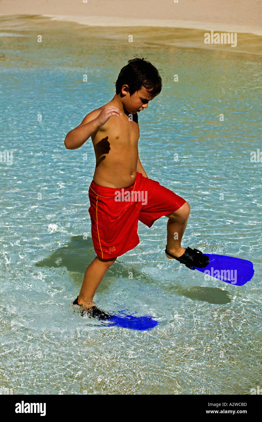 Walking on flippers hi-res stock photography and images - Alamy