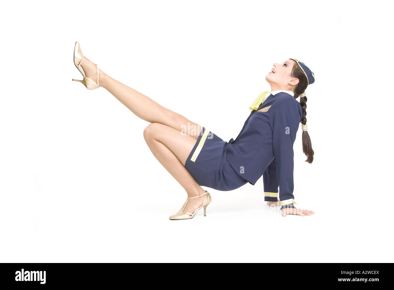 Air stewardess legs hi-res stock photography and images - Alamy