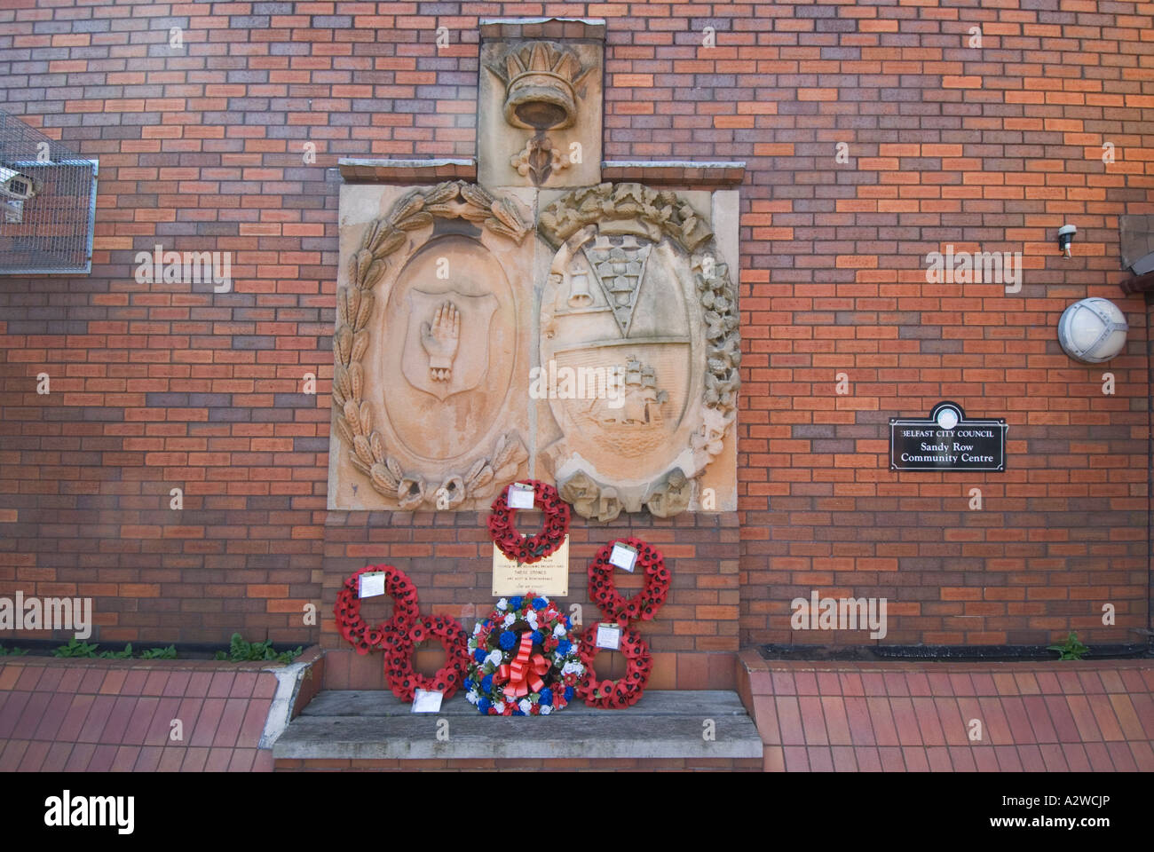 Northern Ireland Belfast Sandy Row Community Centre exterior Stock ...