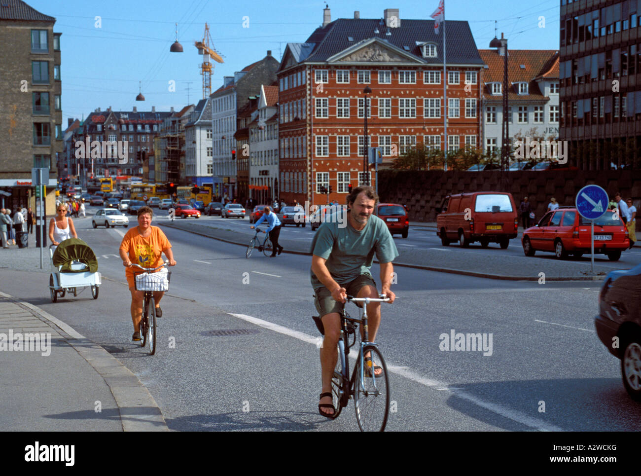 Denmark Copenhagen flat and with wide cycle paths the city has a good ...