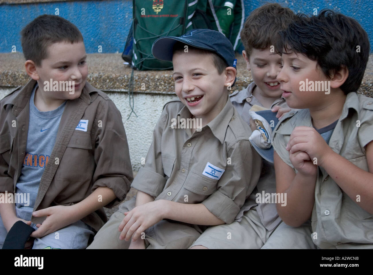 Children at the Israeli Scouts Youth Movement Stock Photo - Alamy