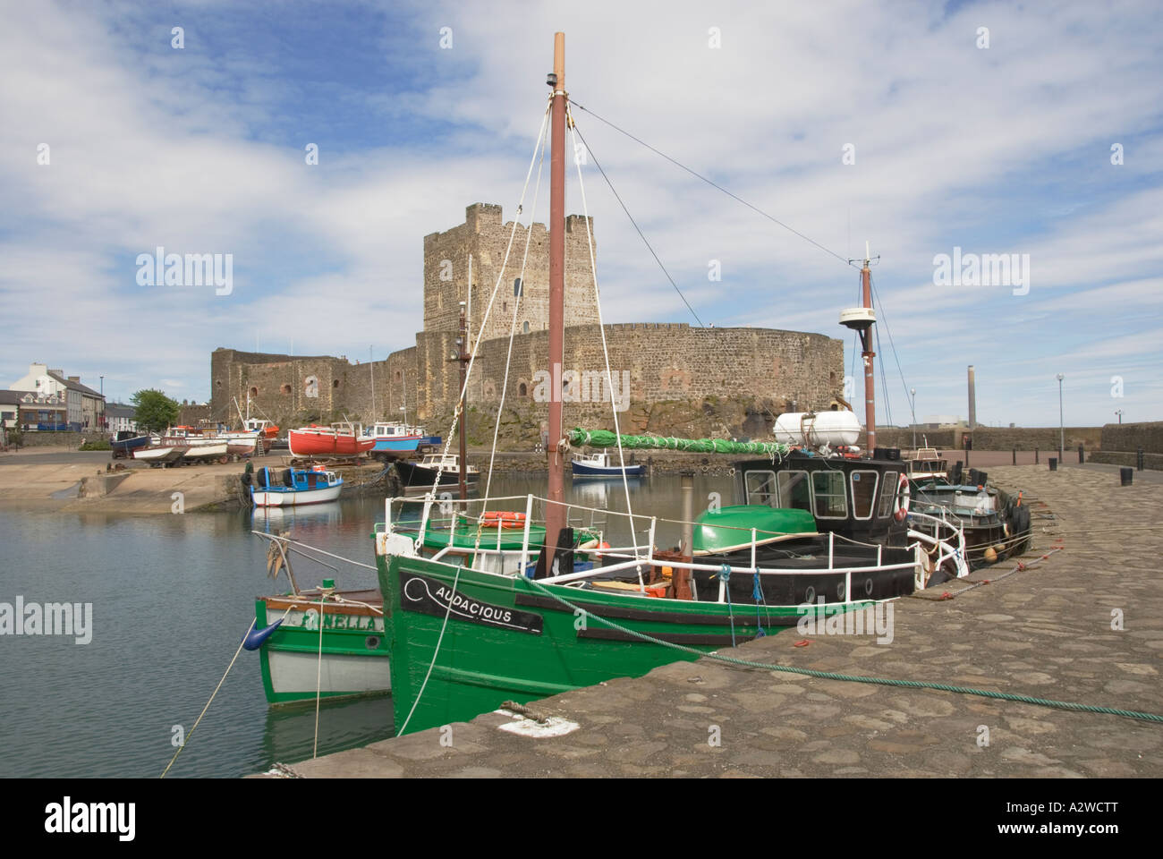 Northern Ireland Carrickfergus Castle Stock Photo - Alamy