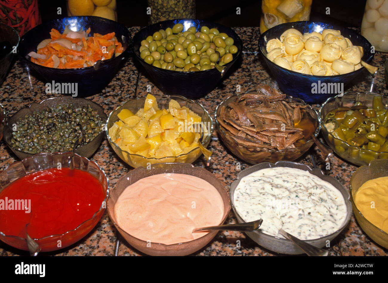Self serve condiments hi-res stock photography and images - Alamy