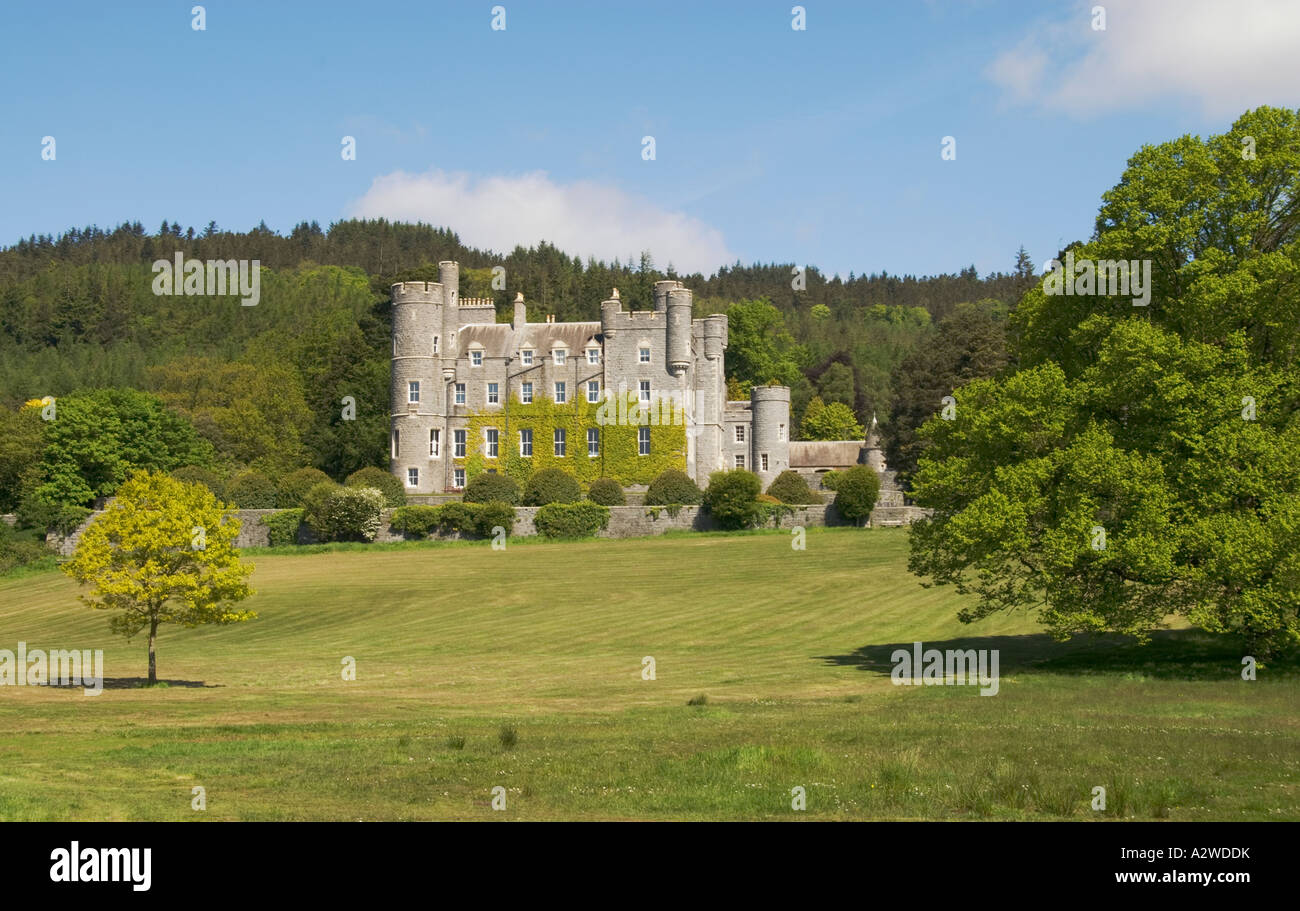 Northern Ireland County Down Castlewellan Forest Park castle Stock ...