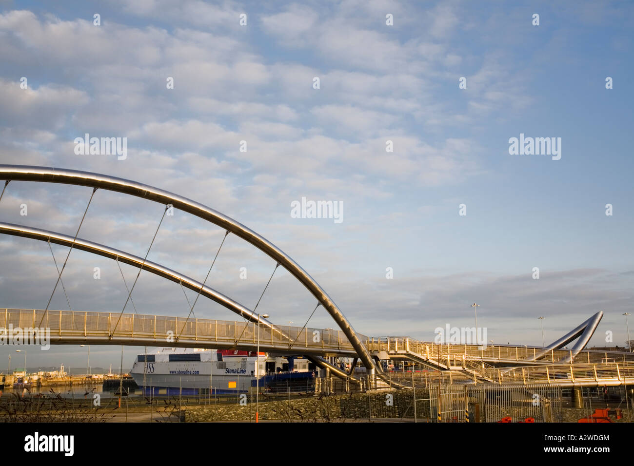 CELTIC GATEWAY BRIDGE new pedestrian cyclist footbridge Holyhead ...