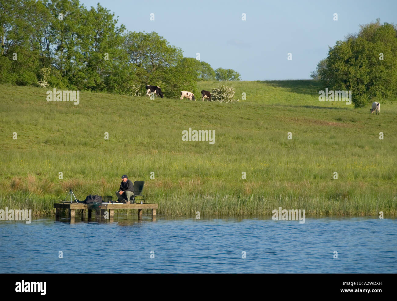 Northern Ireland County Fermanagh River Erne fisherman Stock Photo - Alamy