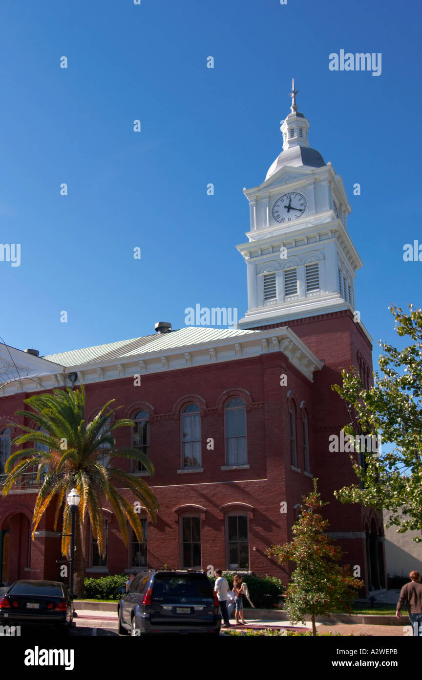 County Courthouse in Fernandina Beach on Amelia Island in Florida Stock ...