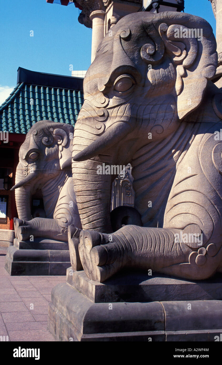 Germany Berlin the Elephant Gates at the Zoological Garden Stock Photo ...