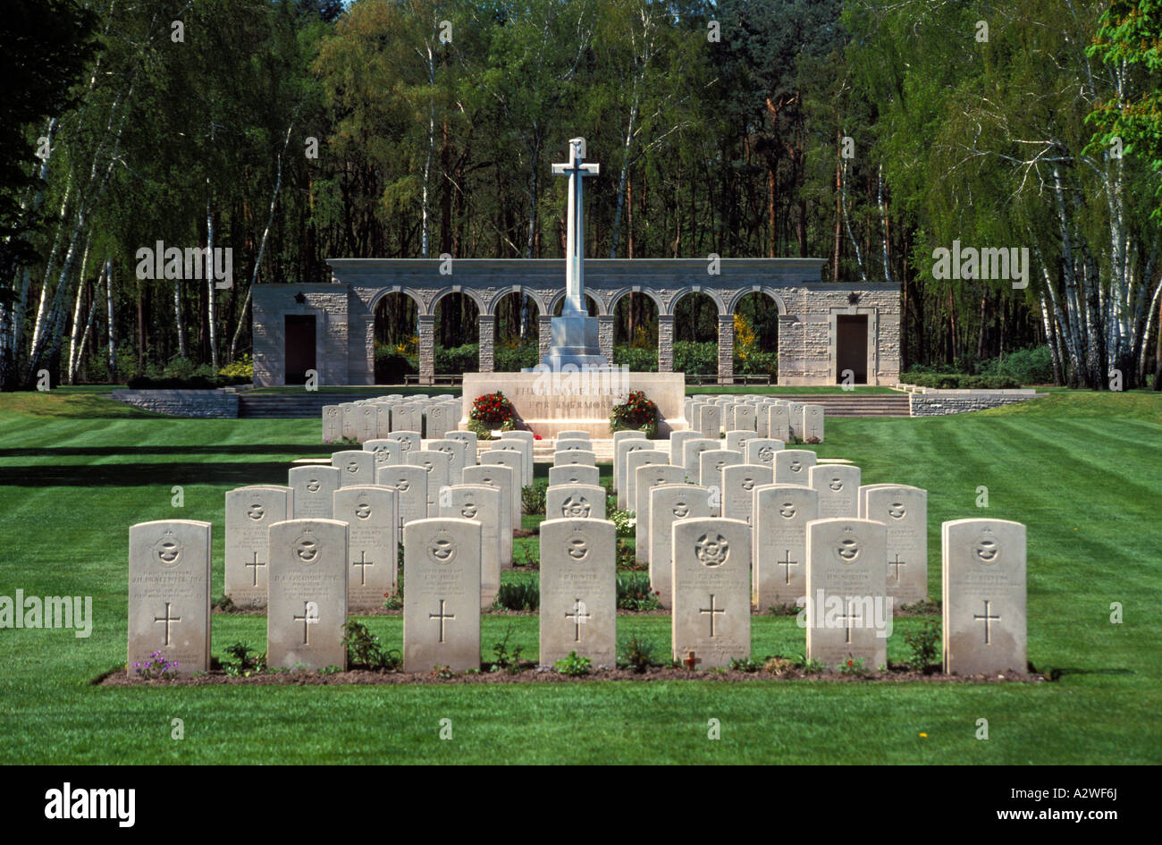 Germany Berlin British and Commonwealth War Graves Cemetery Stock Photo ...