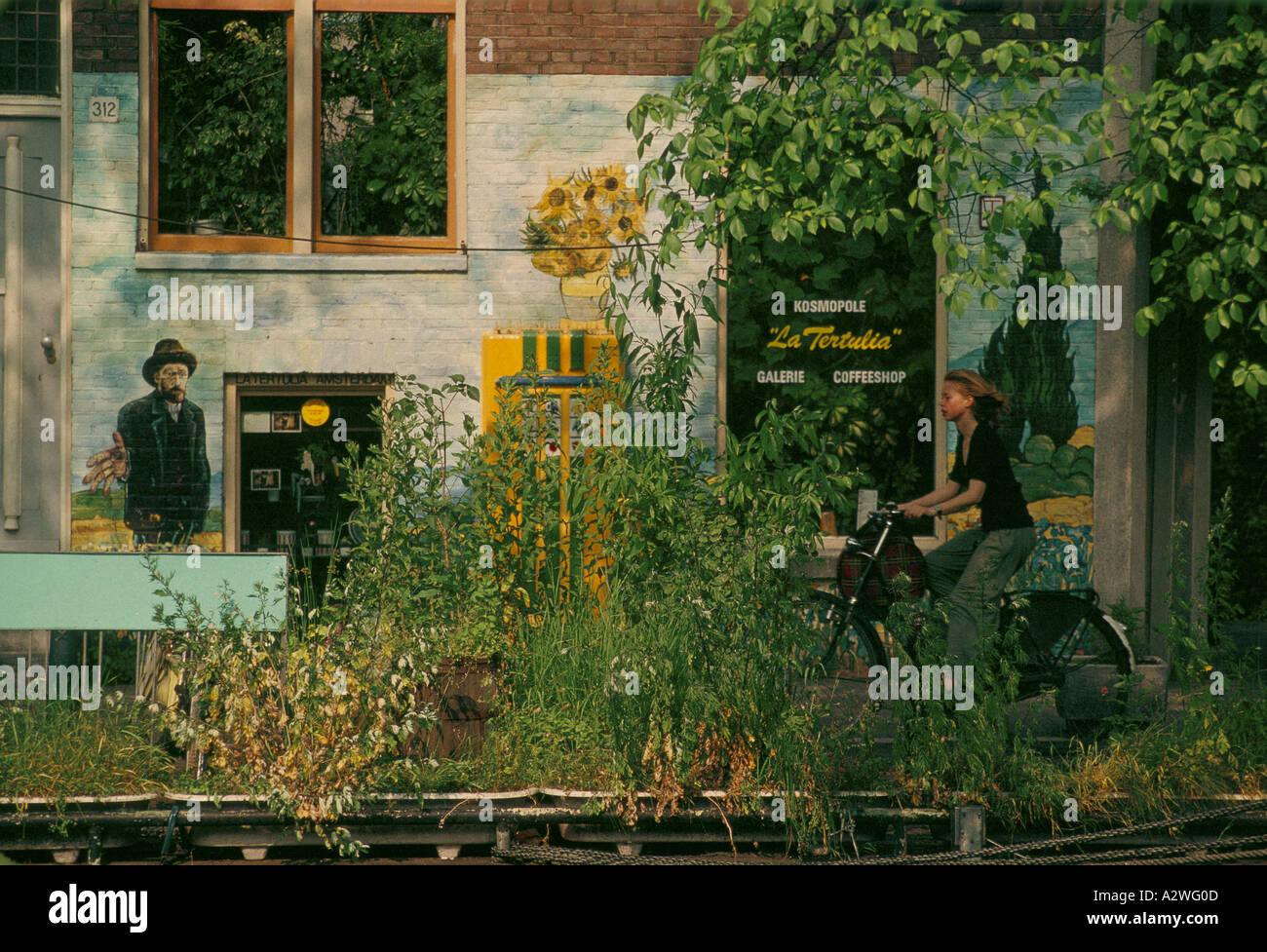 coffee shop that sells hash amsterdam 1994 Stock Photo - Alamy