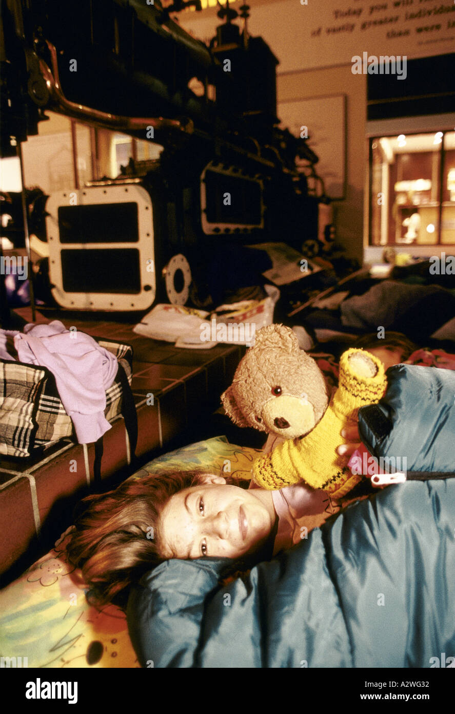 science museum sleep over educational tradition kids play games read ...