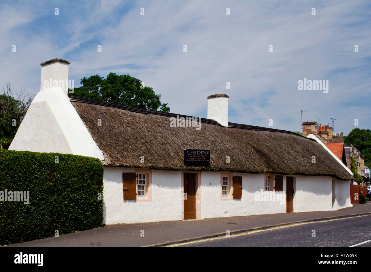 Robert burns cottage hi-res stock photography and images - Alamy