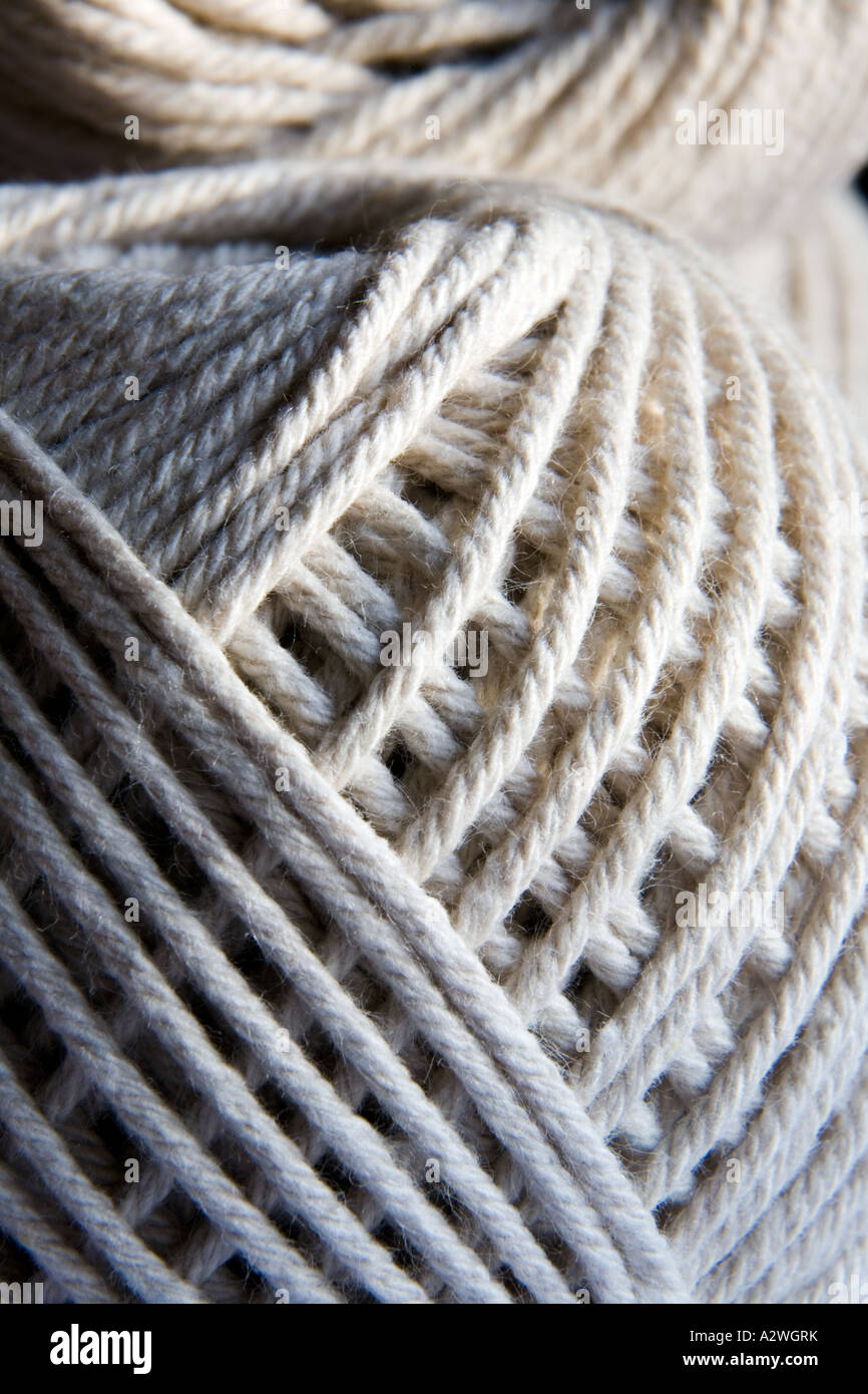 Balls of parcel string Stock Photo - Alamy