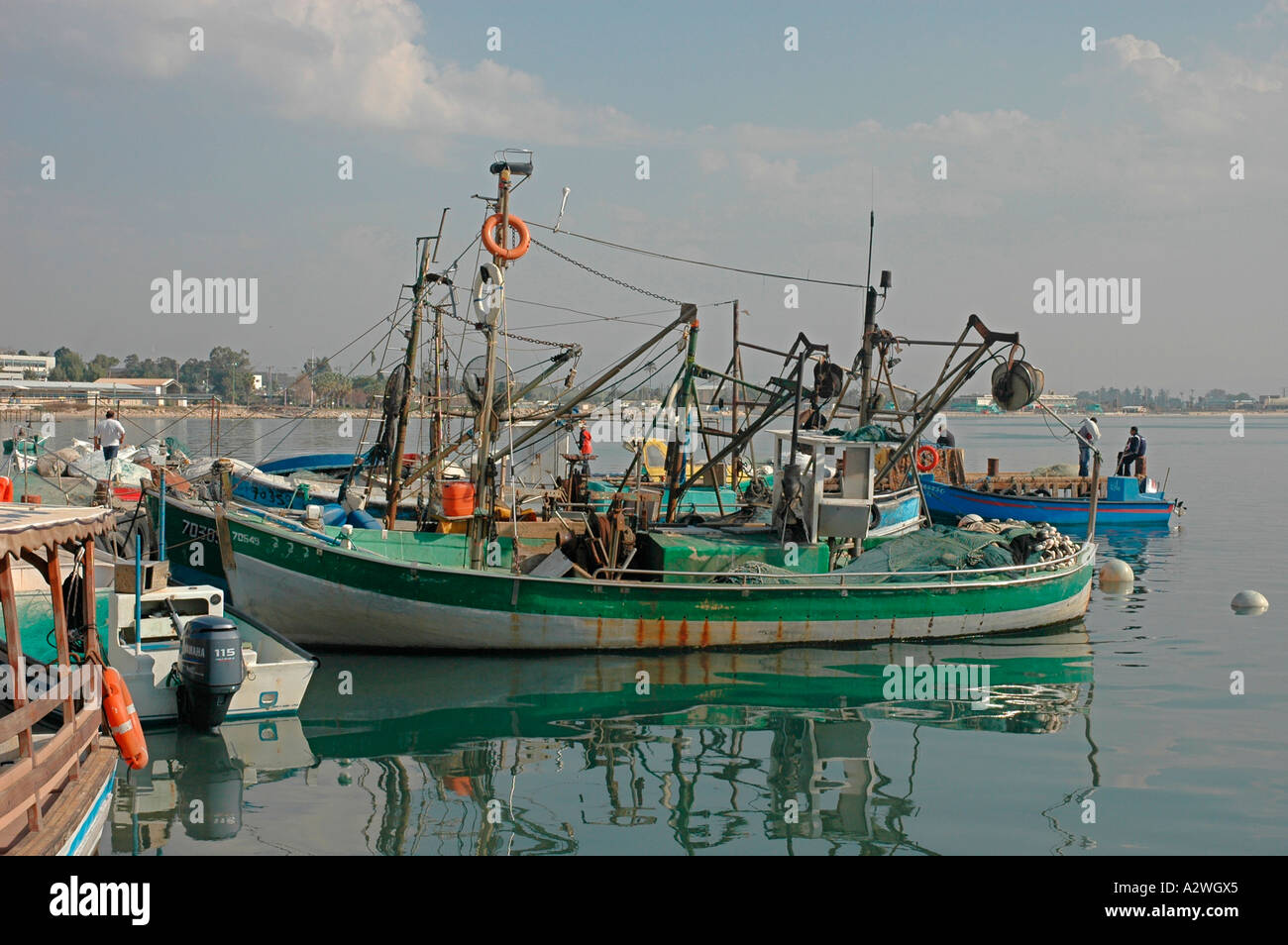 The ancient harbour in old Akko Stock Photo - Alamy