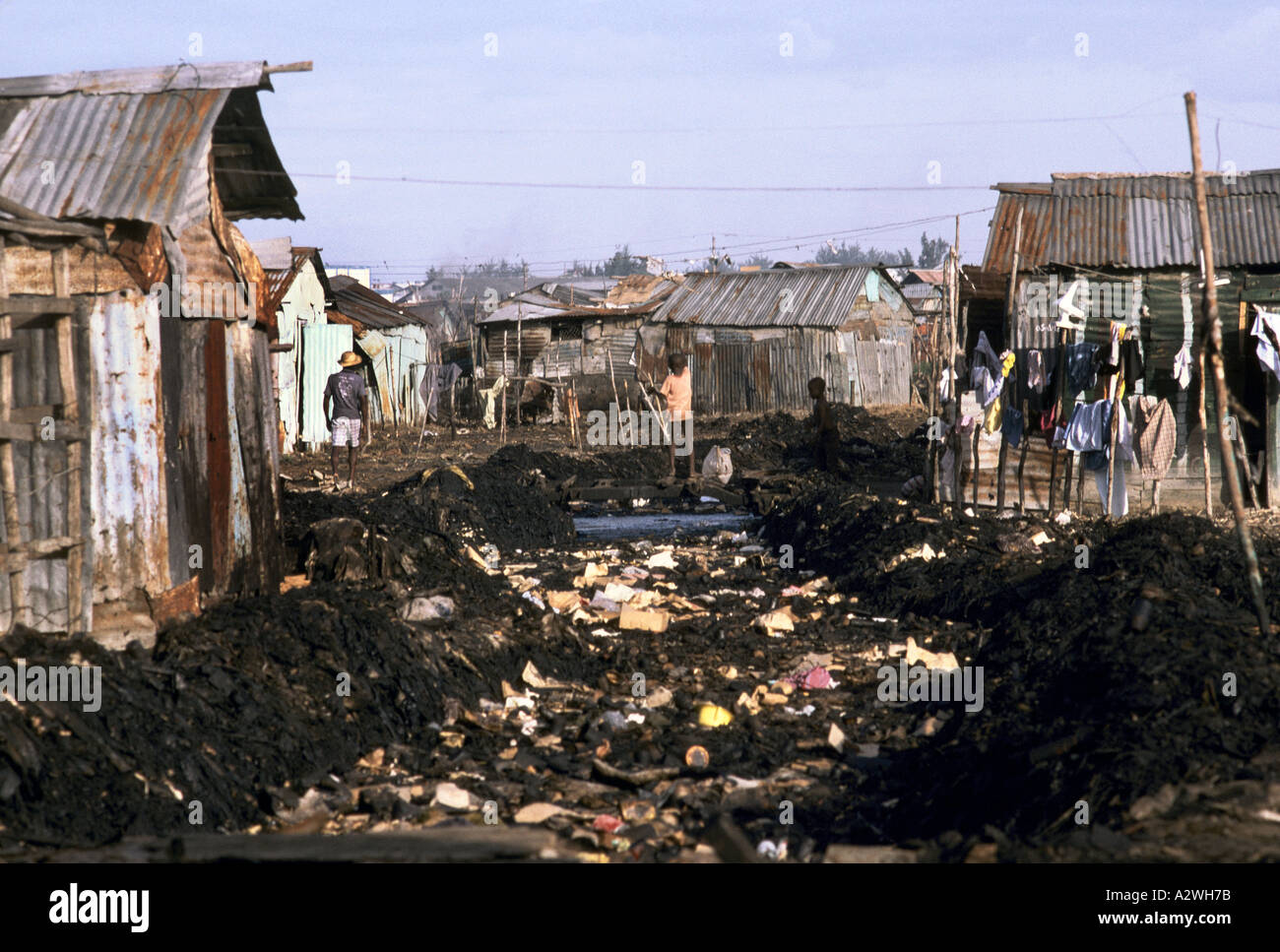 Haiti .Cite Soleil, the largest shanty town in Port au Prince .The ...