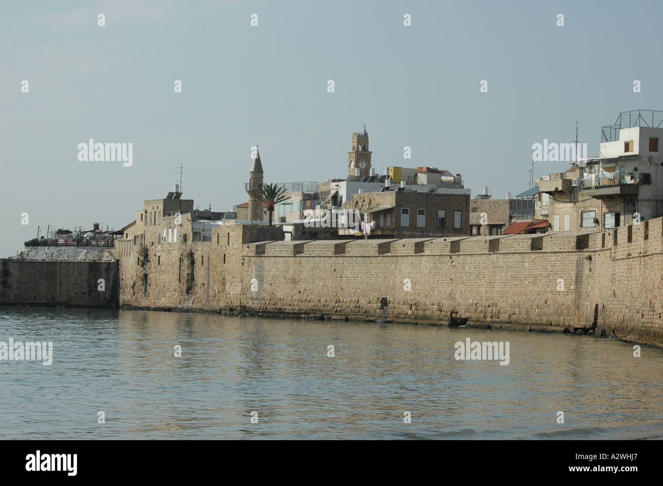 The ancient harbour in old Akko, Israel Stock Photo - Alamy