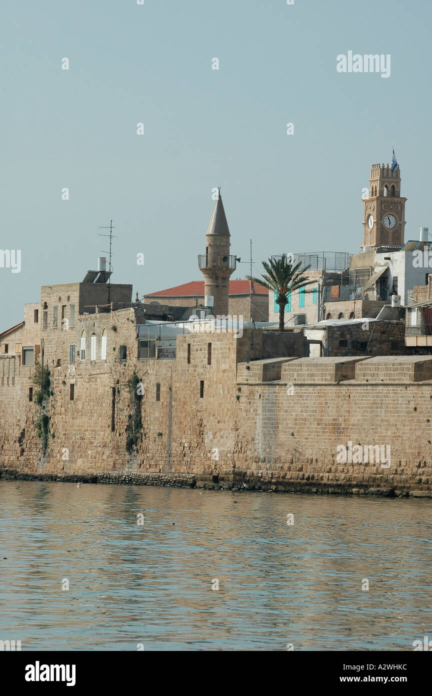 The ancient harbour in old Akko, Israel Stock Photo - Alamy
