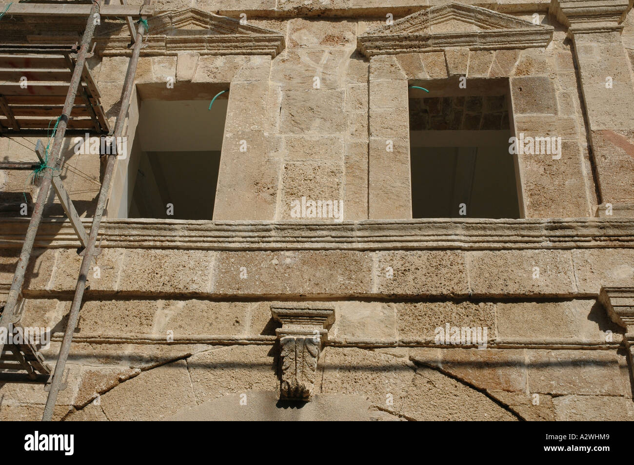 an old stone building in old Akko, Israel Stock Photo - Alamy