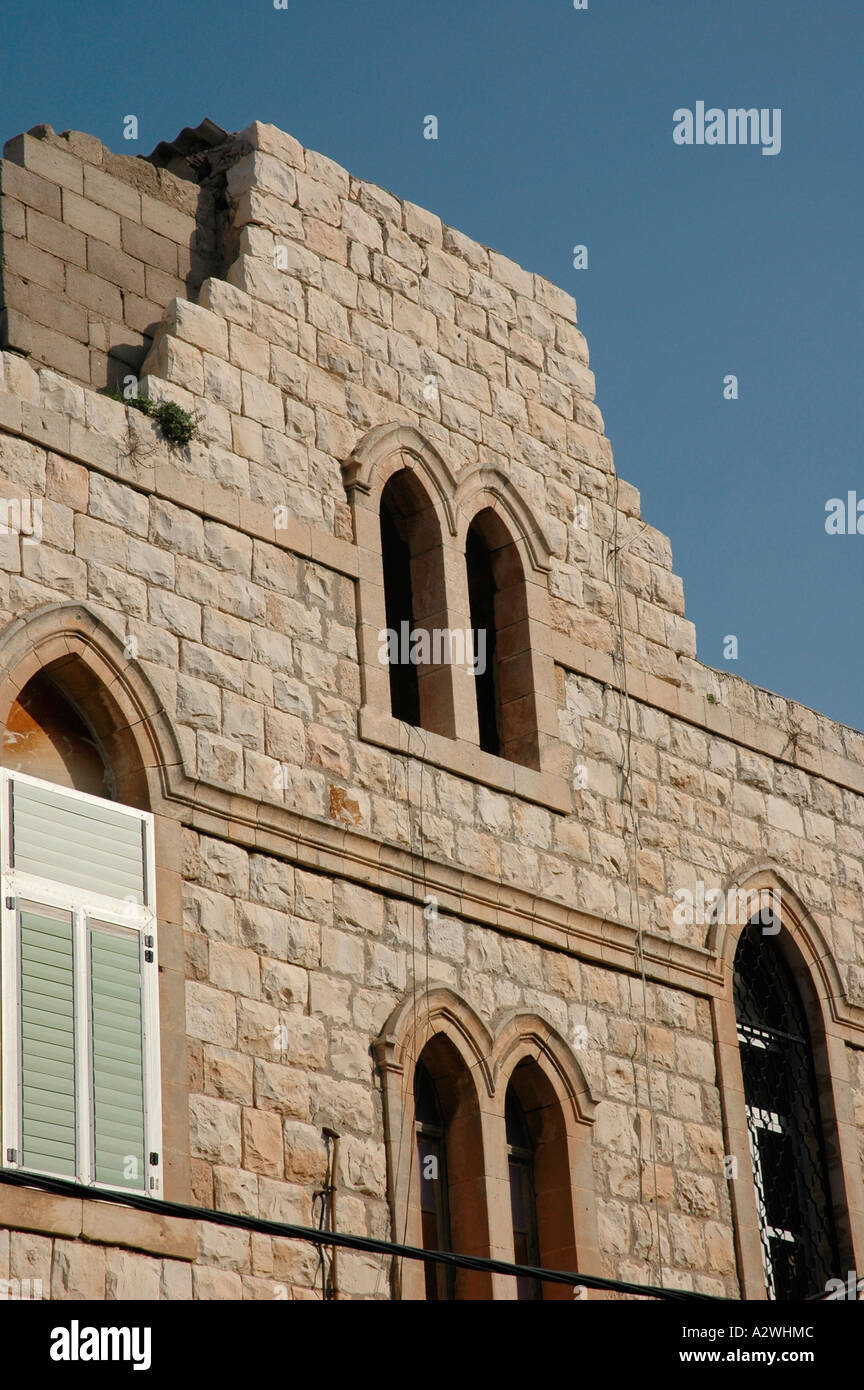 a old stone building in old Akko, Israel Stock Photo - Alamy
