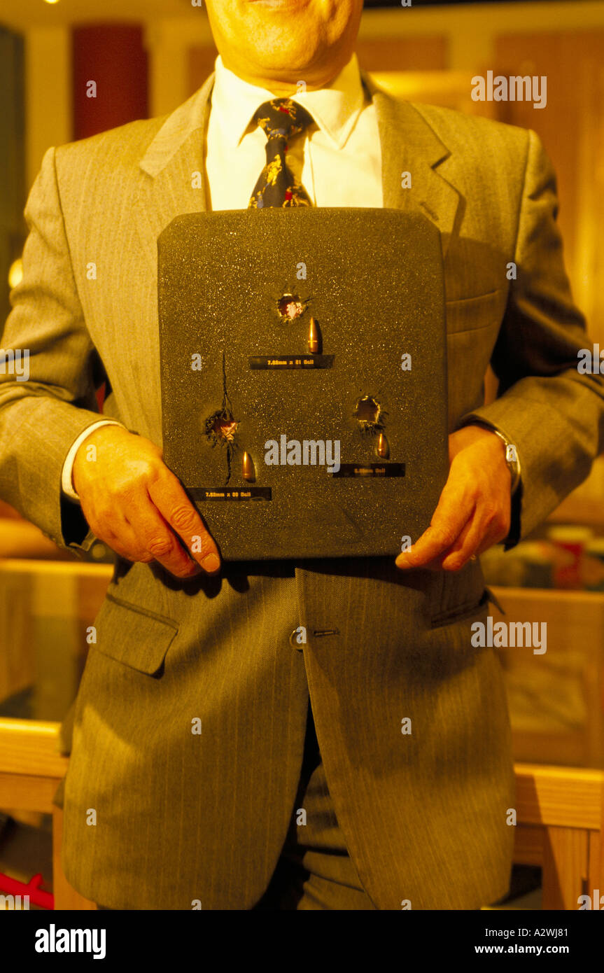 Bullet proof ceramic plates, Spymaster shop in central London England ...