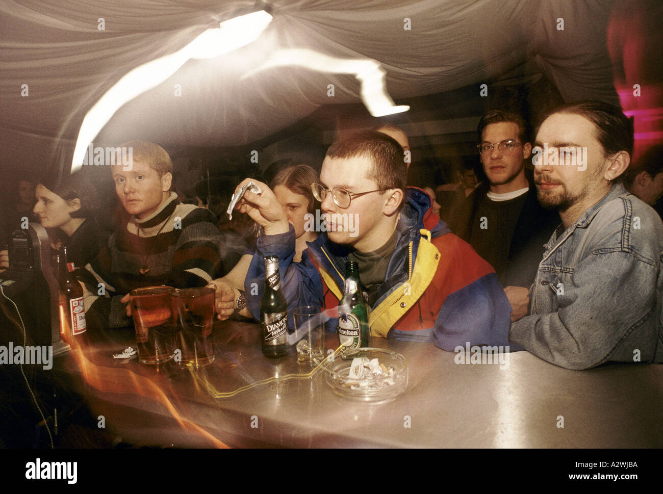 Night club manchester queue hi-res stock photography and images - Alamy