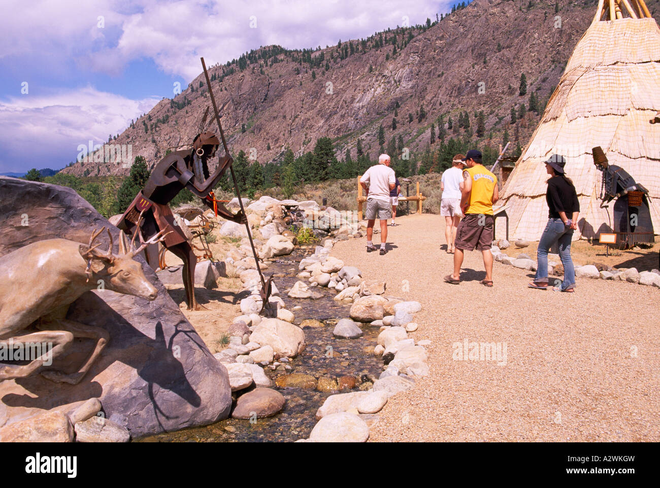 First Nations Display at the Nk'Mip Desert Cultural Centre in Osoyoos ...