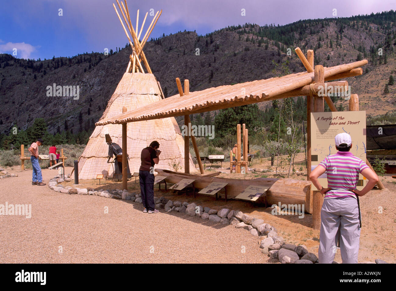 First Nations Display at the Nk'Mip Desert Cultural Centre in Osoyoos ...