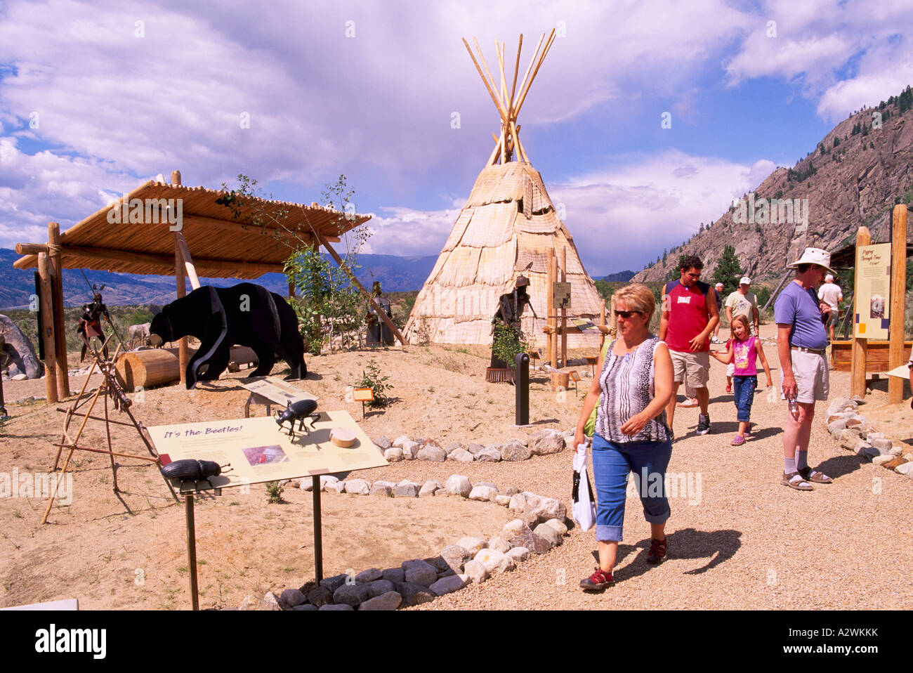 First Nations Display at the Nk'Mip Desert Cultural Centre in Osoyoos ...