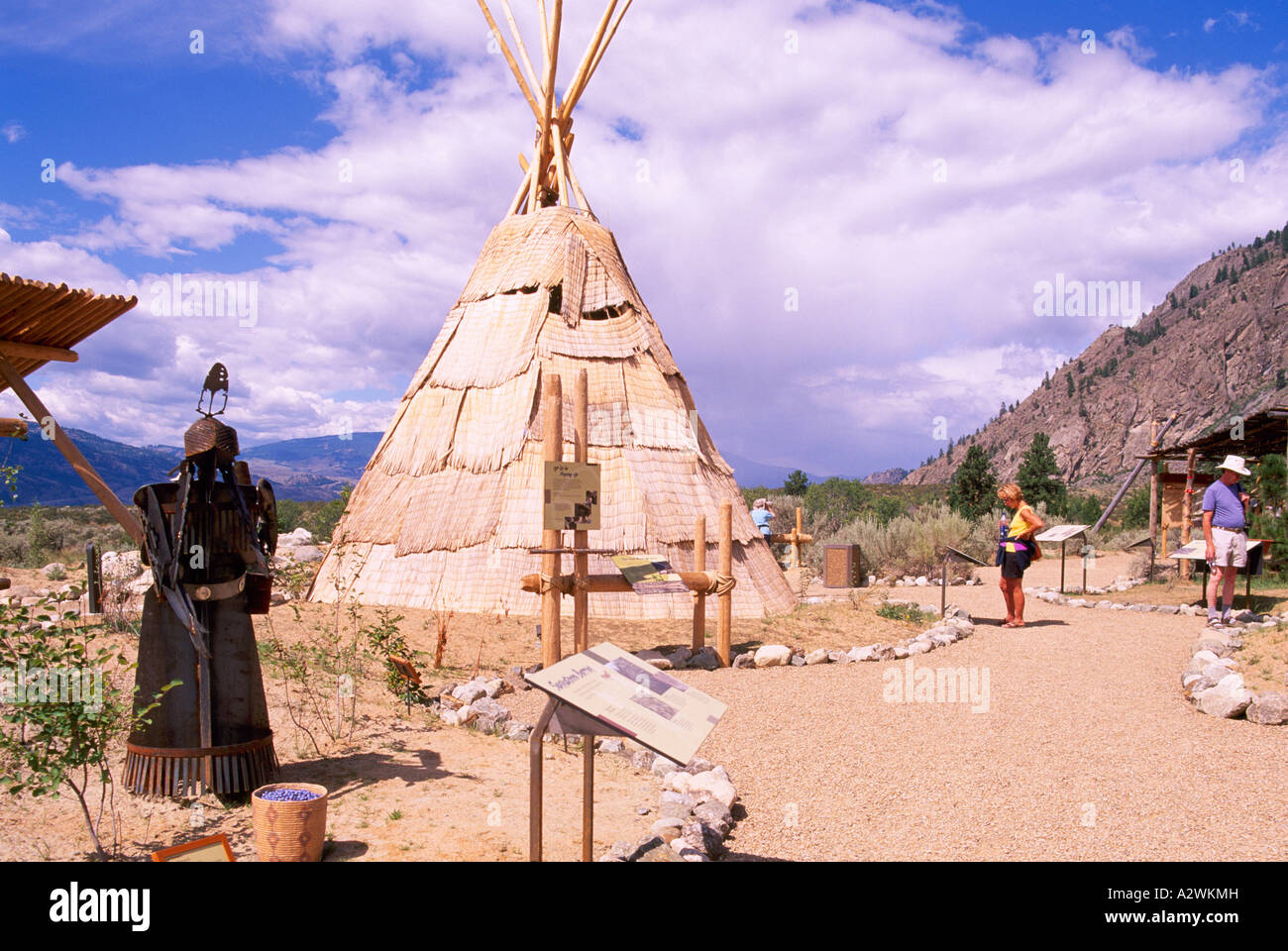 First Nations Display at the Nk'Mip Desert Cultural Centre in Osoyoos ...