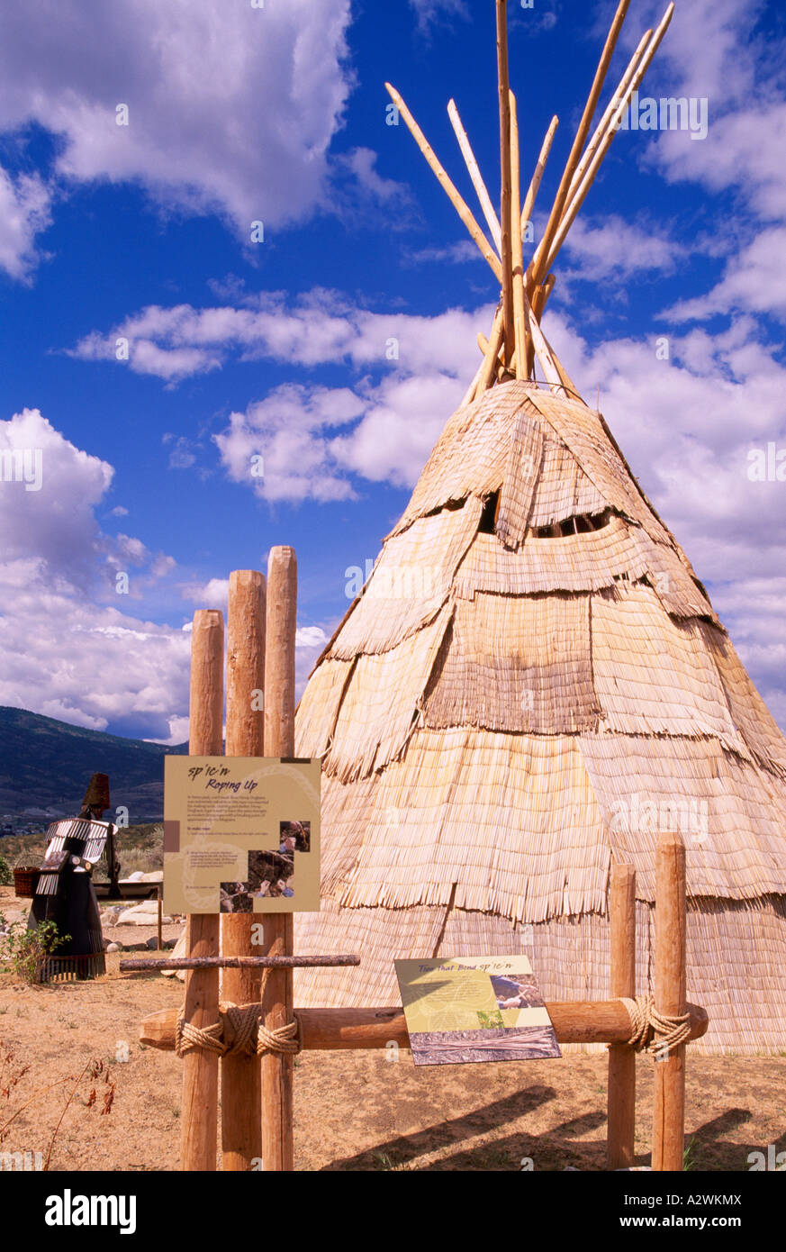 First Nations Display at the Nk'Mip Desert Cultural Centre in Osoyoos ...