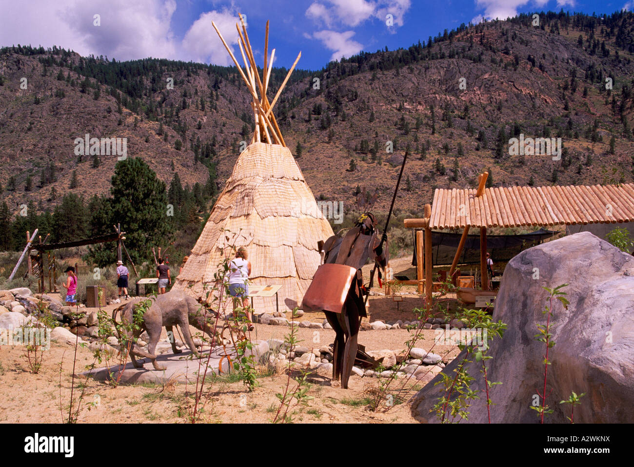 First Nations Display at the Nk'Mip Desert Cultural Centre in Osoyoos ...