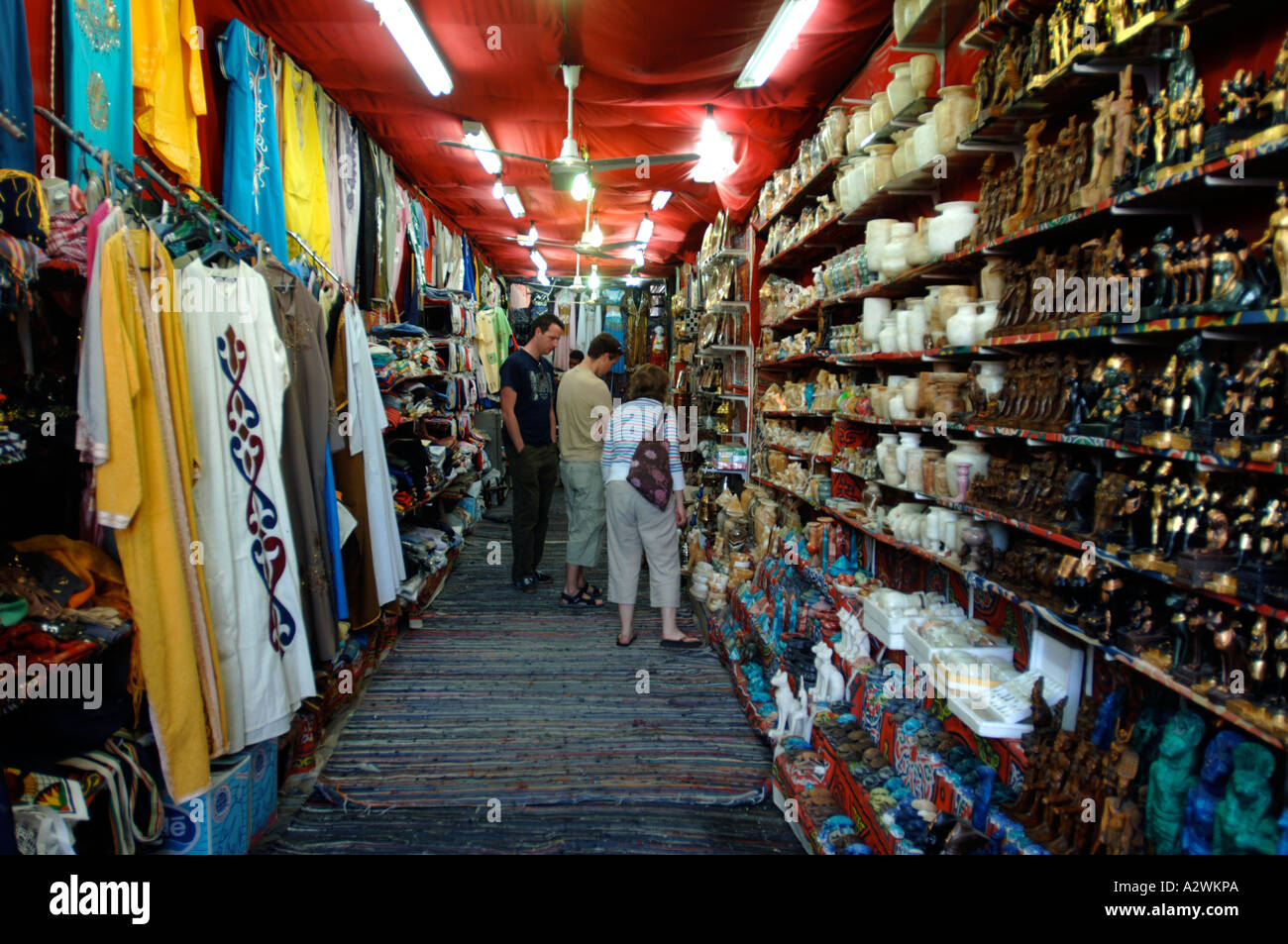 Tourist looking around shops in Sharm El Sheikh Egypt Stock Photo - Alamy