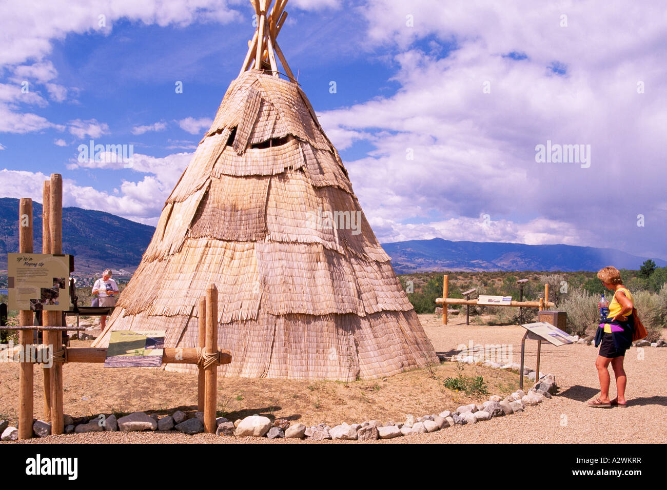 First Nations Display at the Nk'Mip Desert Cultural Centre in Osoyoos ...