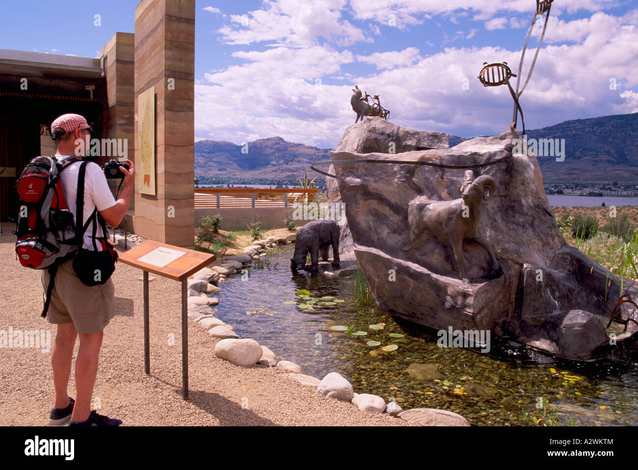 First Nations Display at the Nk'Mip Desert Cultural Centre in Osoyoos ...