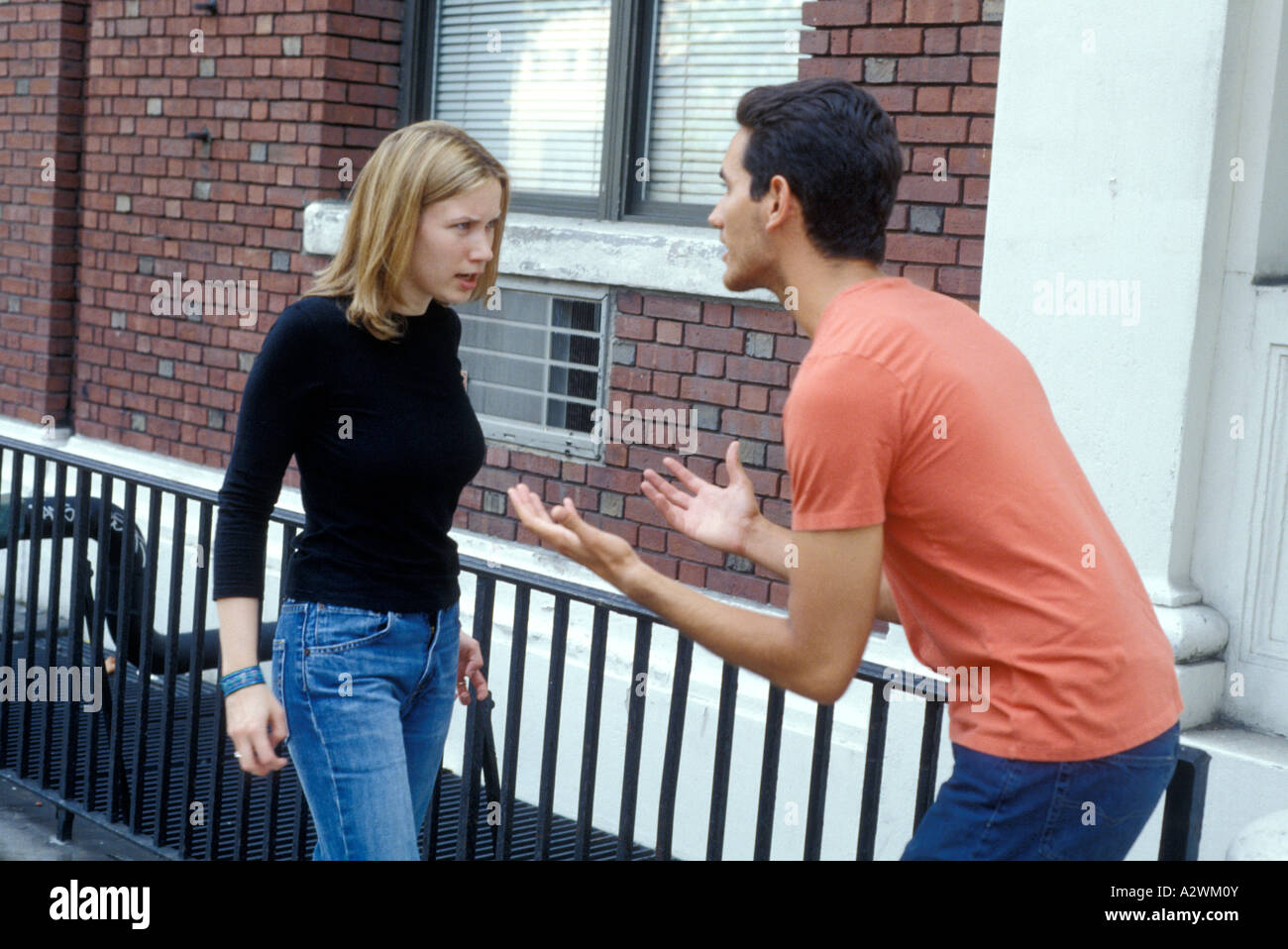 Young couple fighting Stock Photo - Alamy