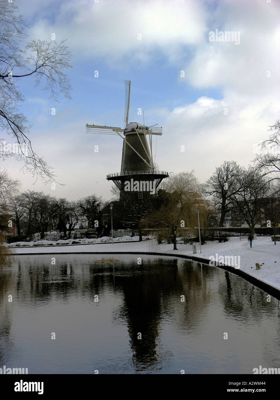 Dutch winter in Leiden Stock Photo - Alamy