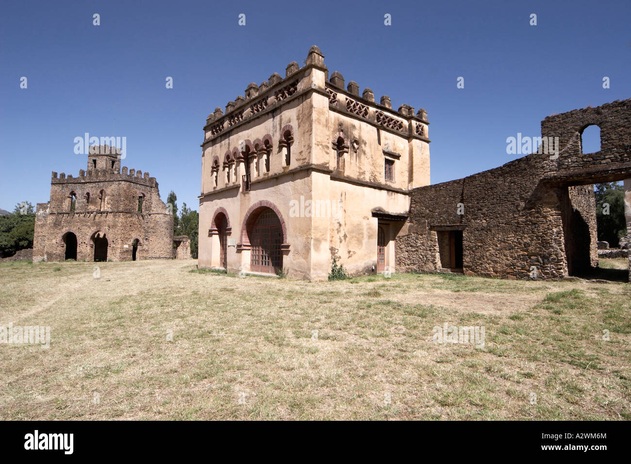Old Chancellery and Library historic building ruins in Royal Enclosure ...