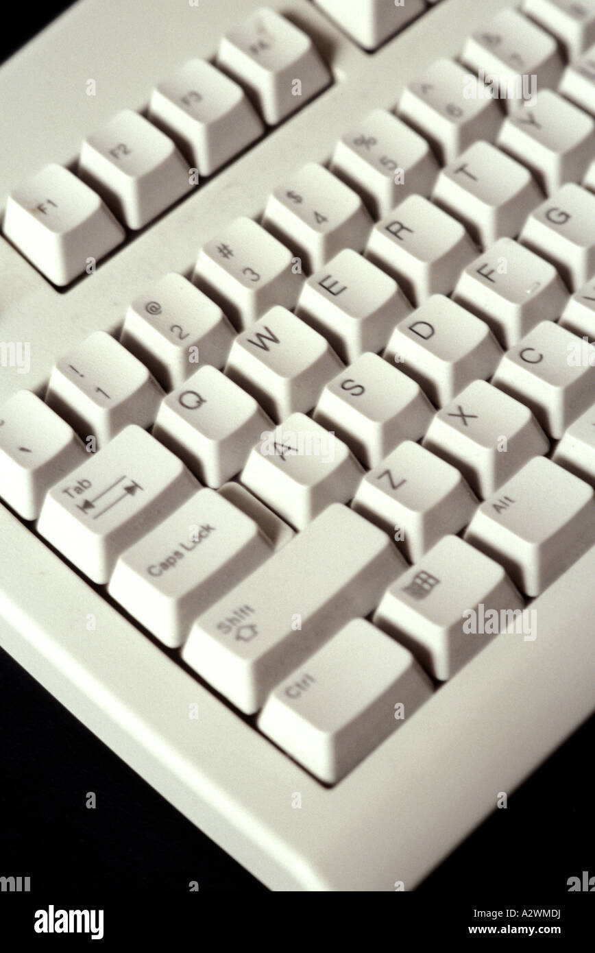 Computer keyboard, close up Stock Photo - Alamy