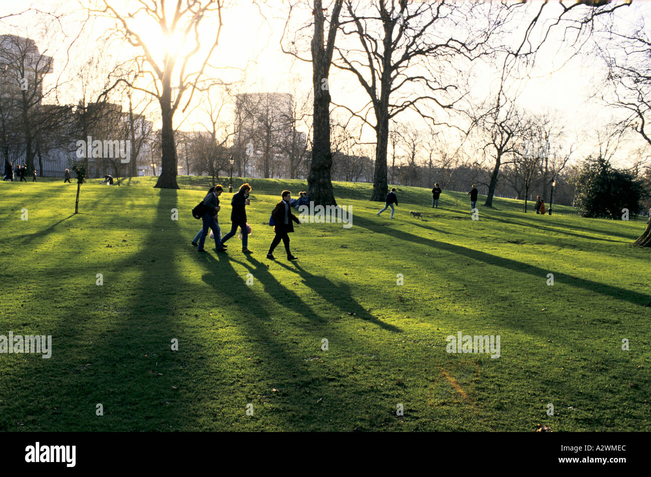Walking through St James Park, London Stock Photo - Alamy
