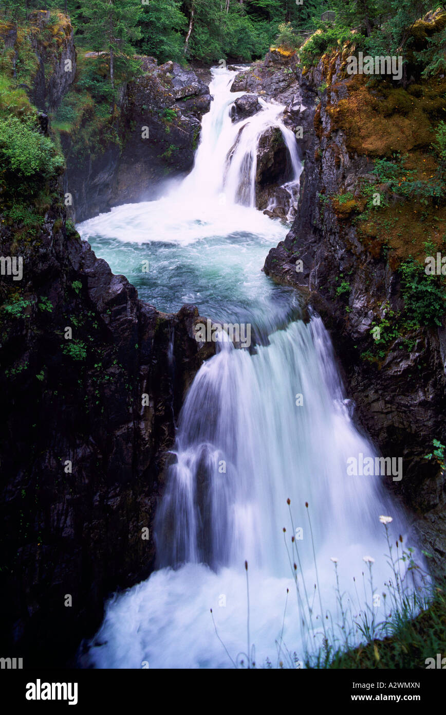 Waterfall, Little Qualicum Falls Provincial Park near Parksville ...