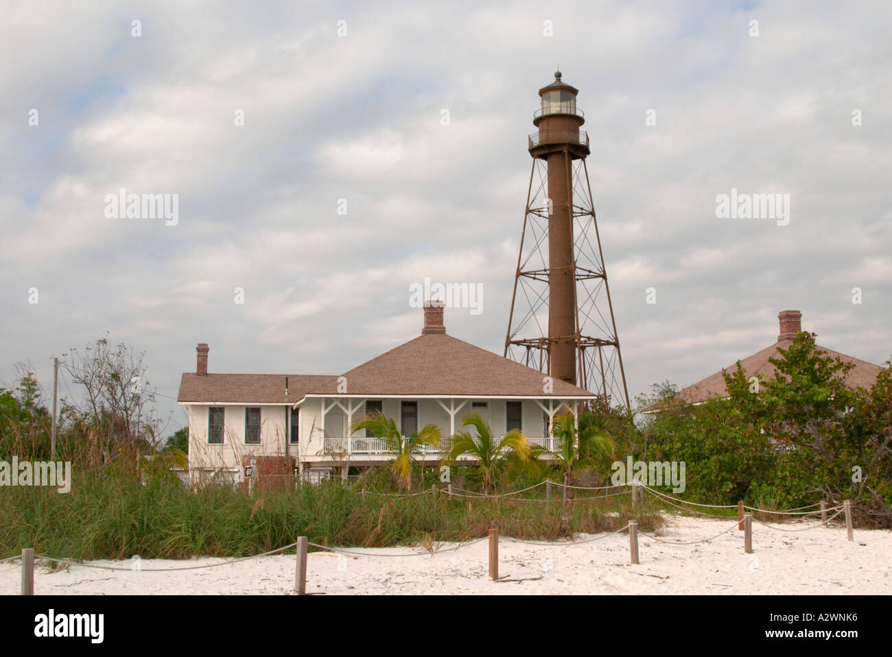 Historic Sanibel Island Florida lighthouse Stock Photo - Alamy