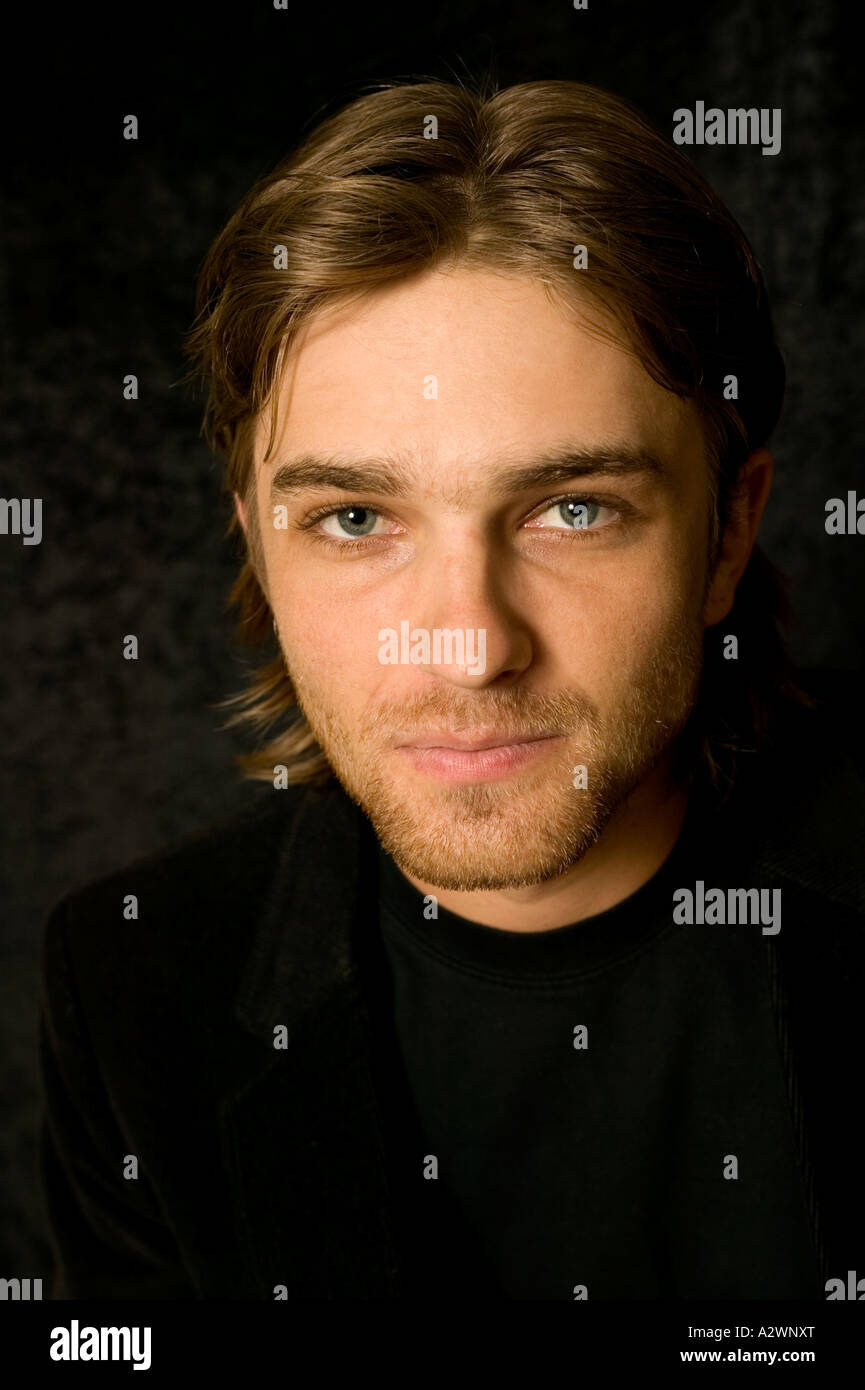 Image handsome unshaven young hi-res stock photography and images - Alamy