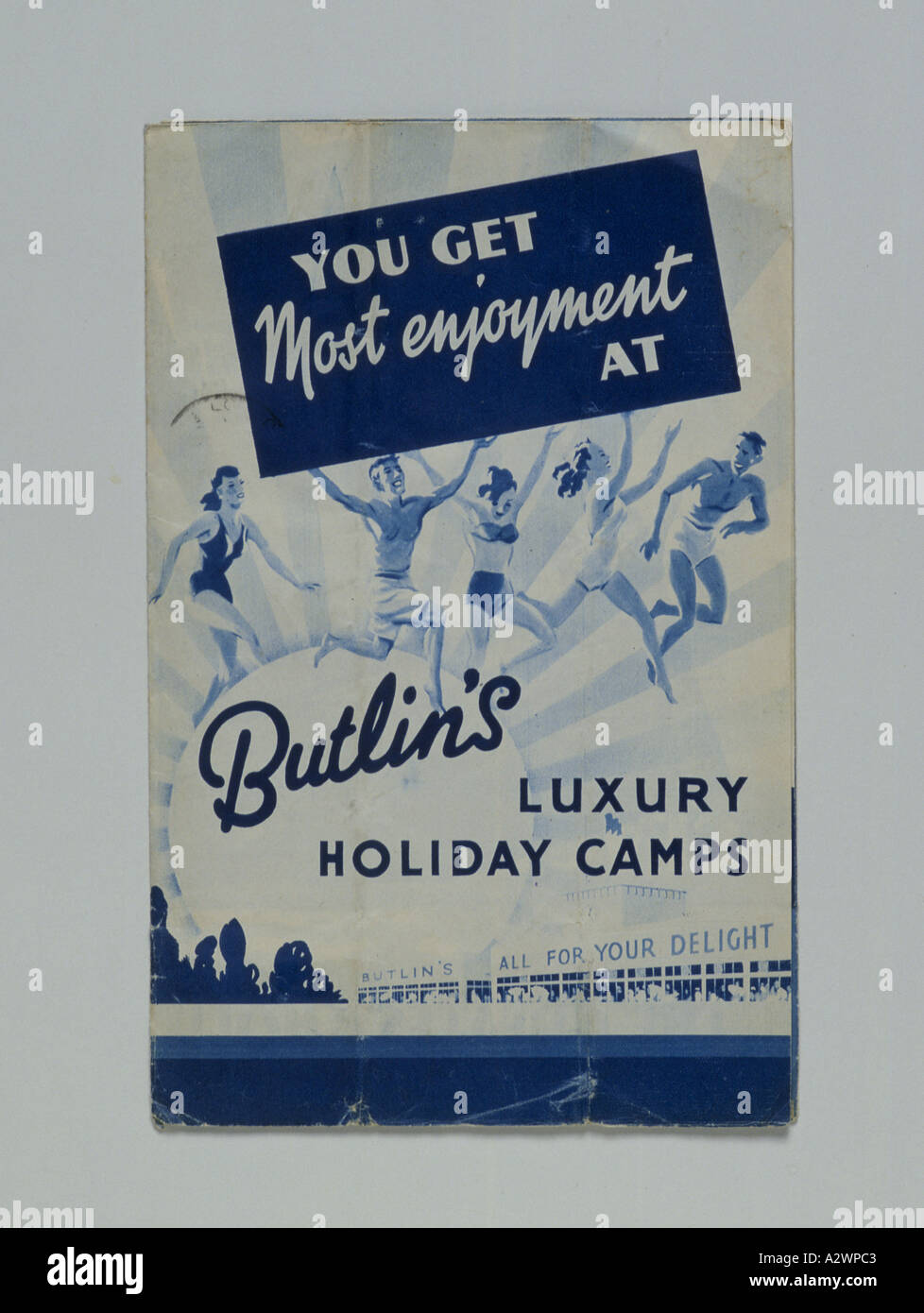 old butlins publicity poster Stock Photo - Alamy