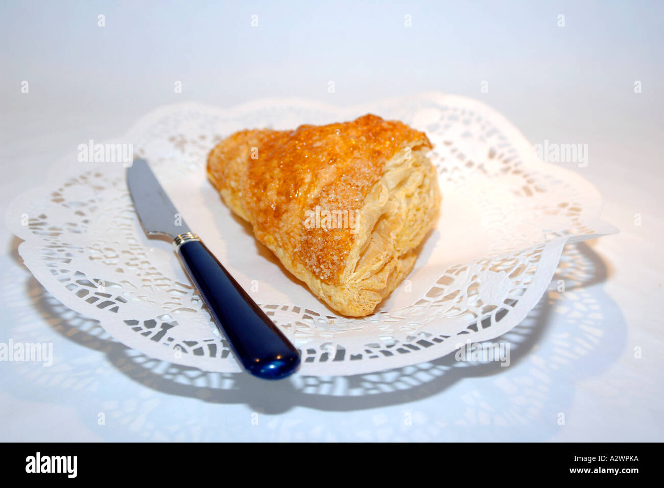 A triangular shaped Apple puff pastry cake Stock Photo - Alamy