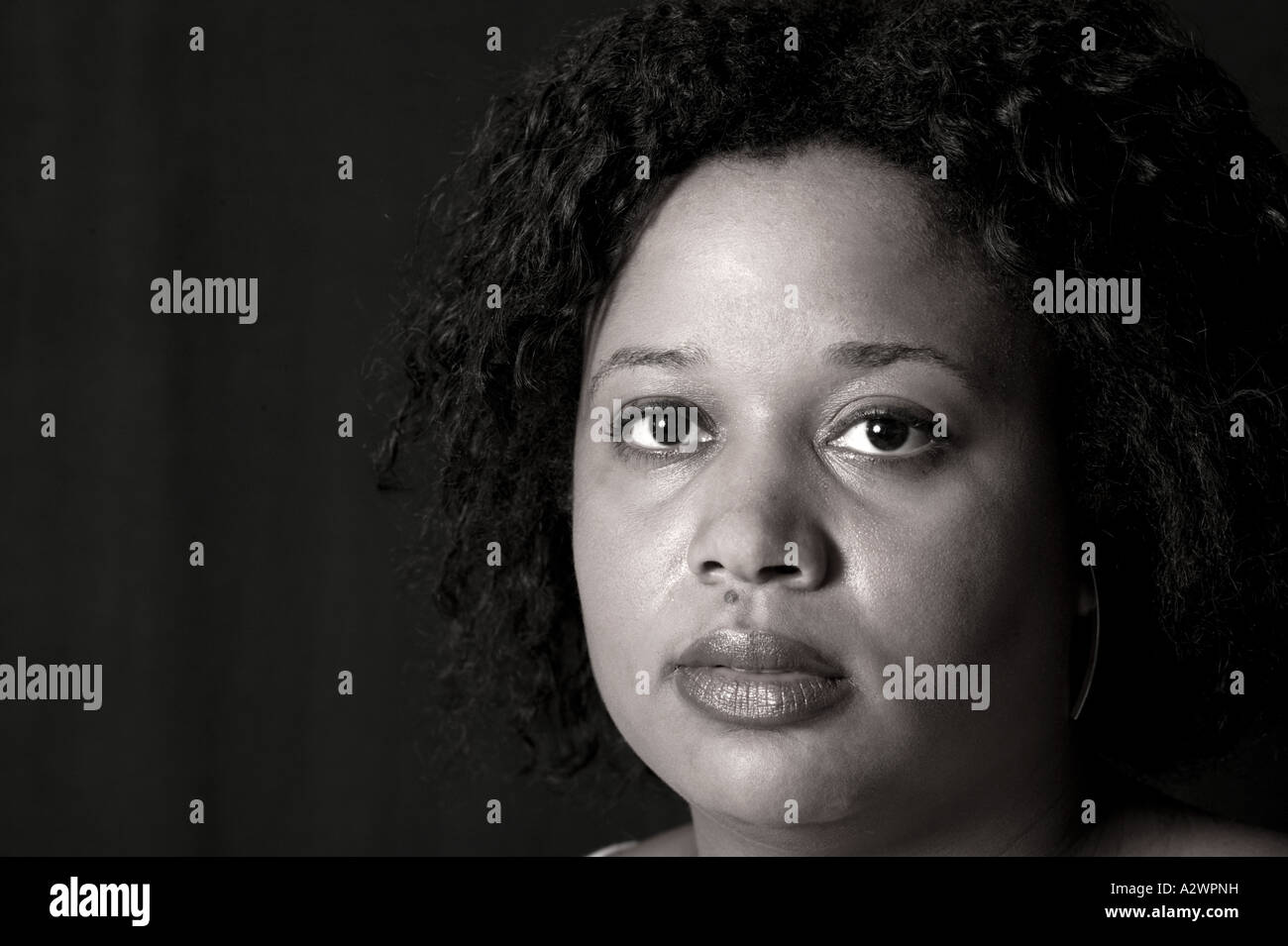 Mid adult woman contemplating, portrait Stock Photo - Alamy