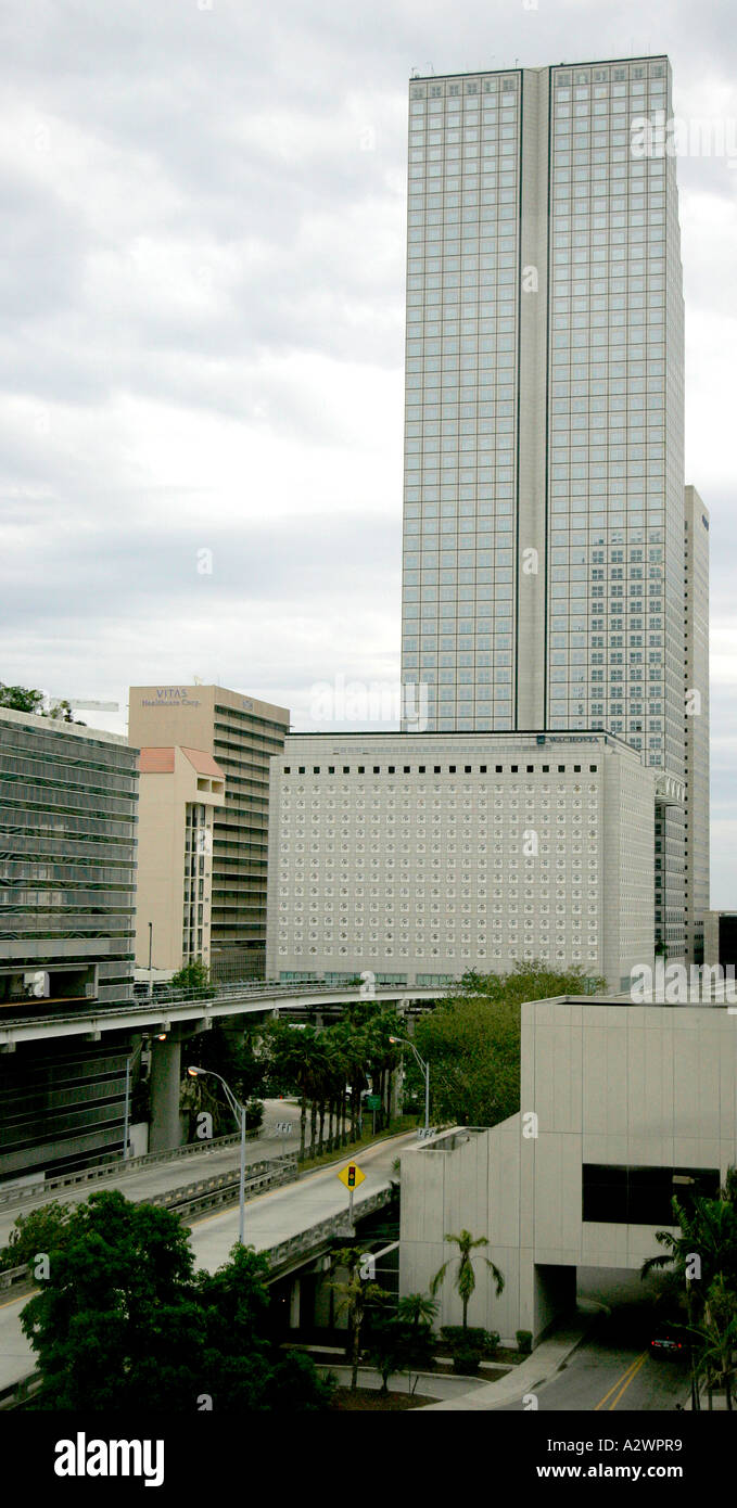 Miami Downtown South Sunshine State Florida USA modern office block ...